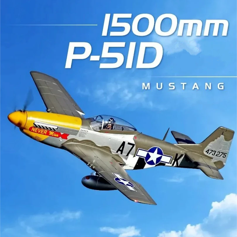 Rc Airplane Plane 1500mm 1.5m P51 P-51d Mustang 6ch 6s With Gyro Pnp ...