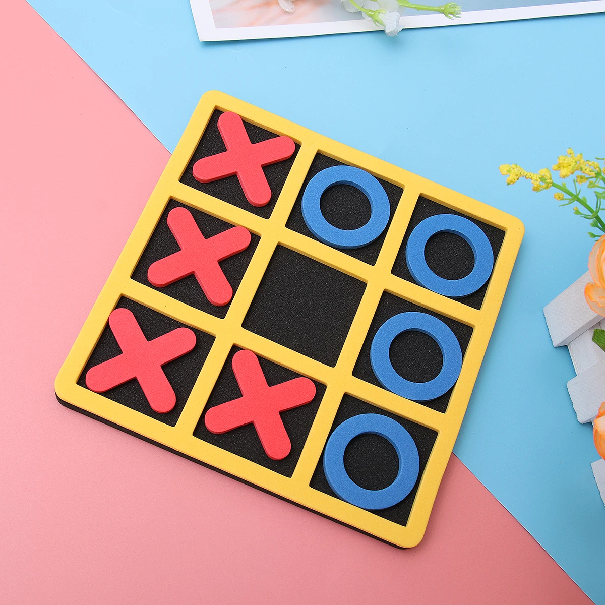 3Pcs Tic Tac Toe OX Chess Educational Toy EVA Cognitive Learning ...