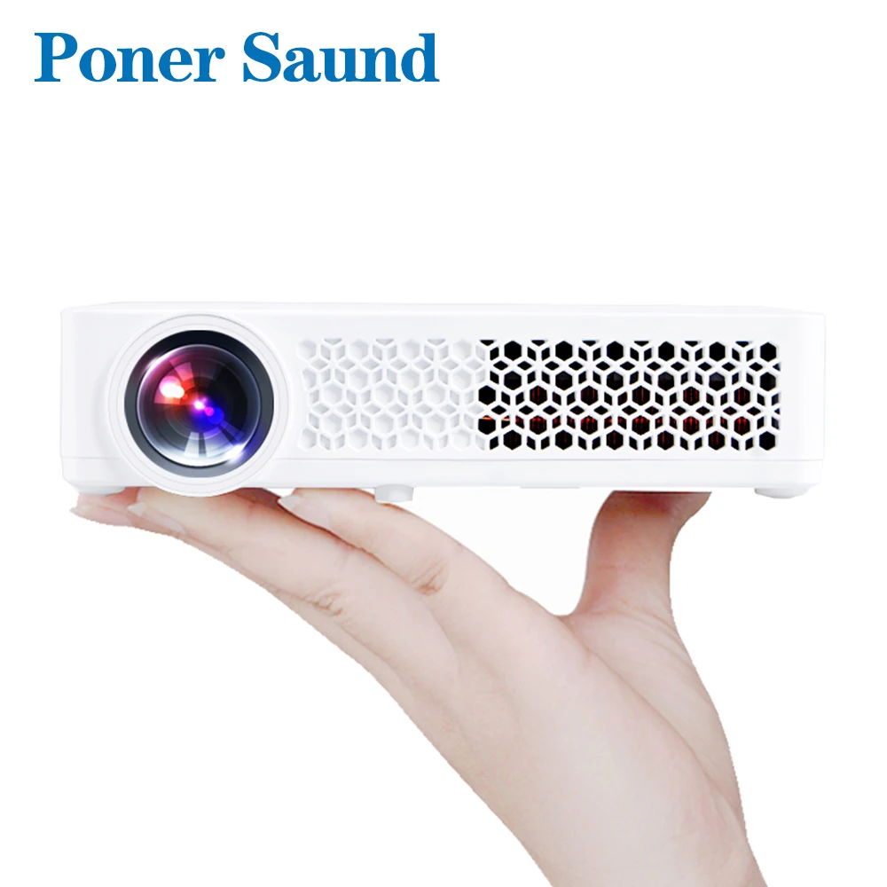 Poner Saund 800W Portable MINI DLP 3D Projector 5G WIFI Smart Android ...
