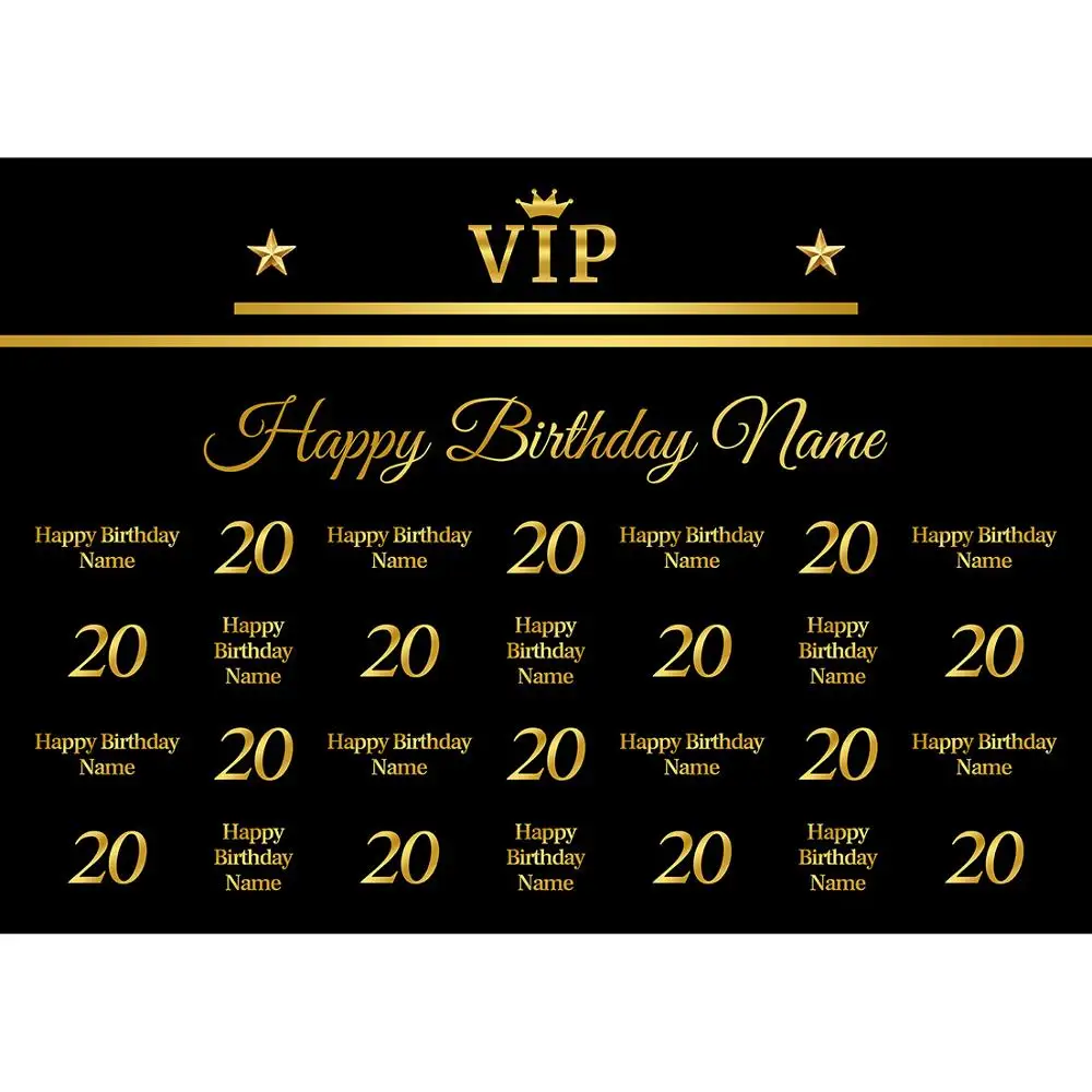 Golden Vip Crown Photo Backdrops Computer Printed Studio Backgrounds ...