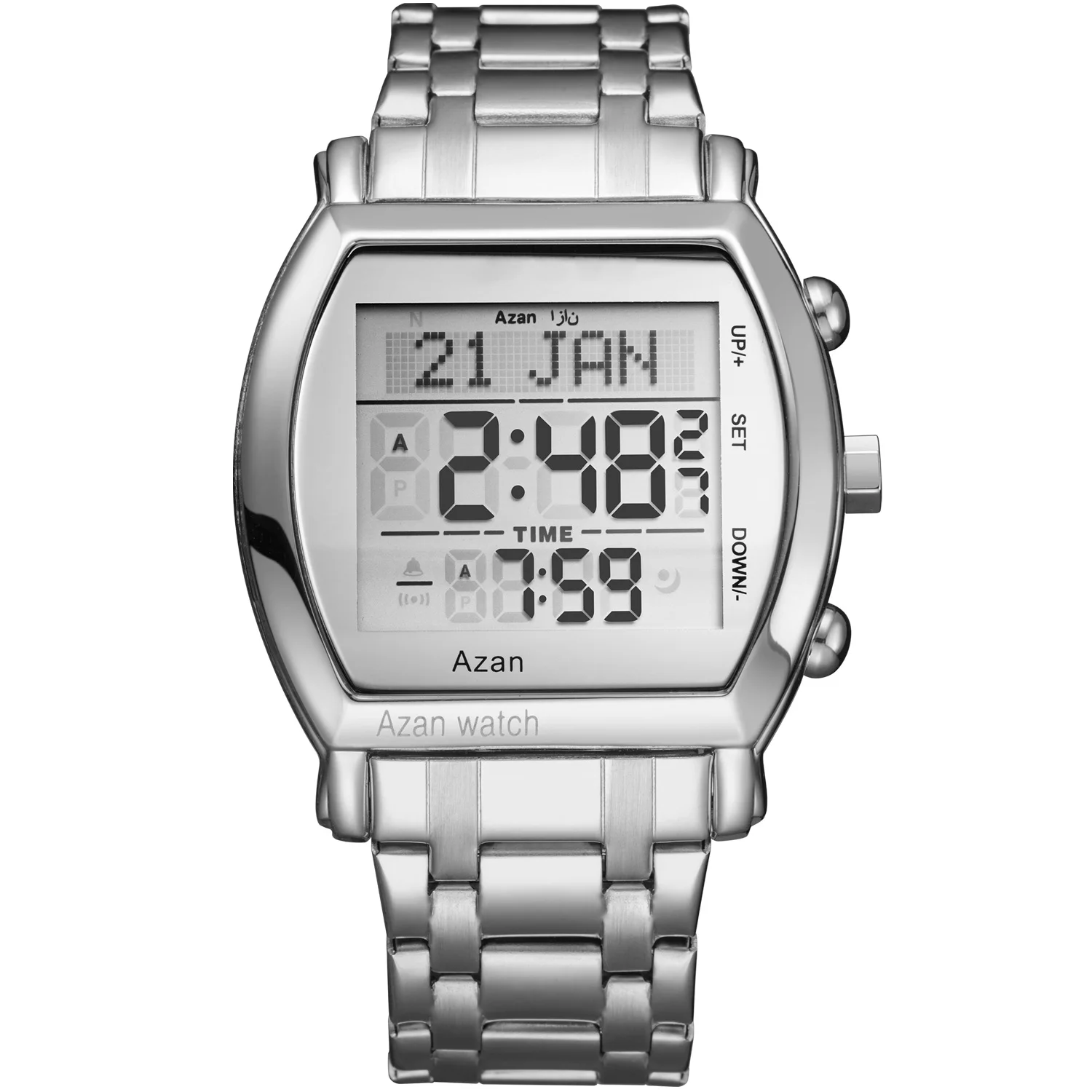 2021New-Arrival-Muslim-Prayer-montre-watch-rose-gold-stainless-steel ...