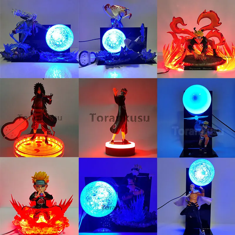 Naruto Figure Led Night Light For Childrne Uzumaki Naruto Uchiha Madara ...
