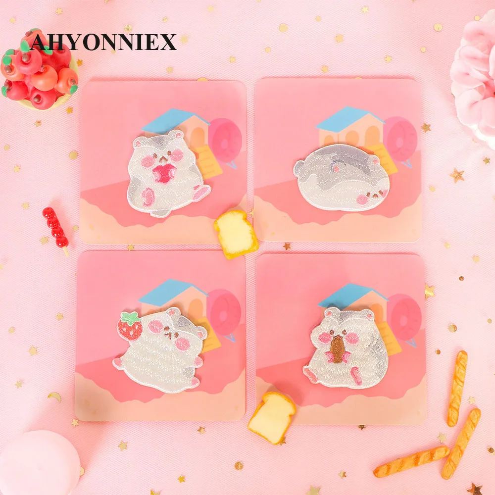 Hamster Patches Embroidered | Hamsters Embroidery | Applique Patch ...