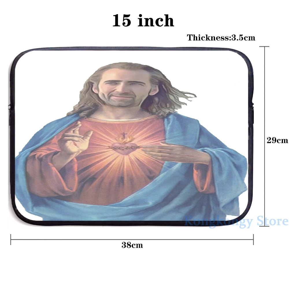 Funny Graphic print Nicolas Cage is Jesus USB Charge Backpack men ...
