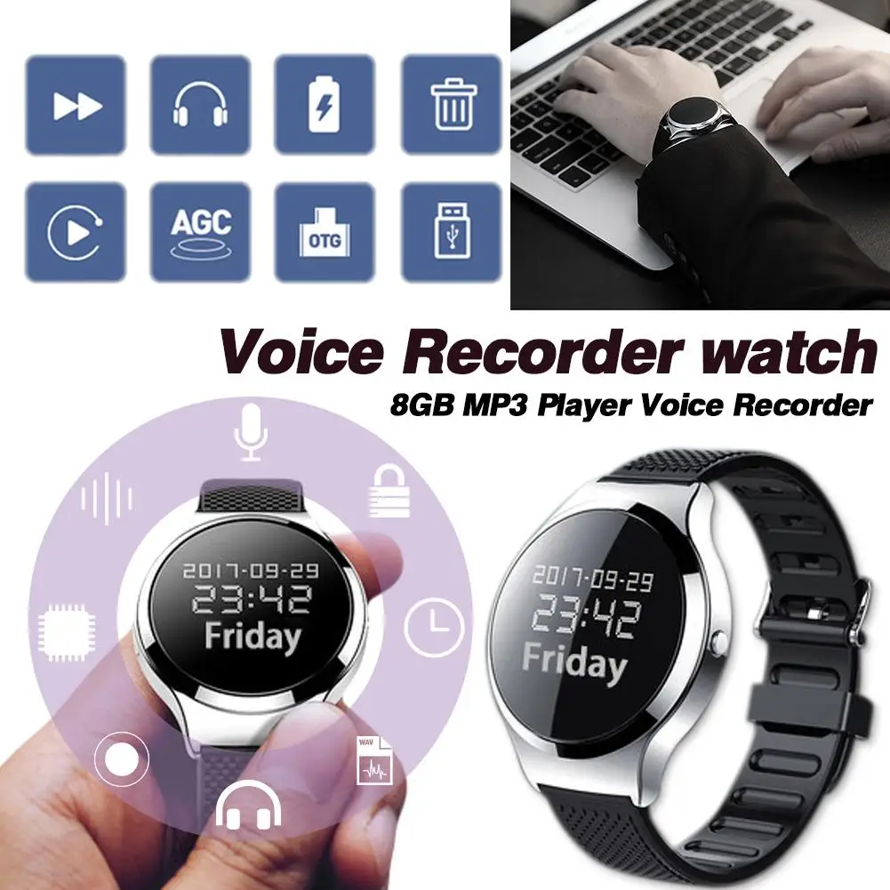 Micro-Recording-Pen-Mini-Wristband-Professional-HD-Watch-Recorder ...