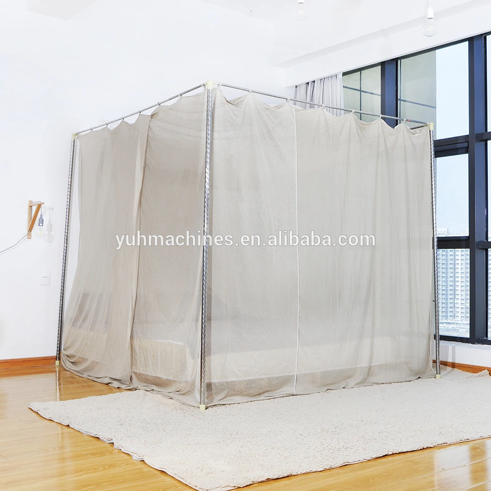 5G wifi blocking silver fiber mosquito net EMF protectuion bed canopy ...