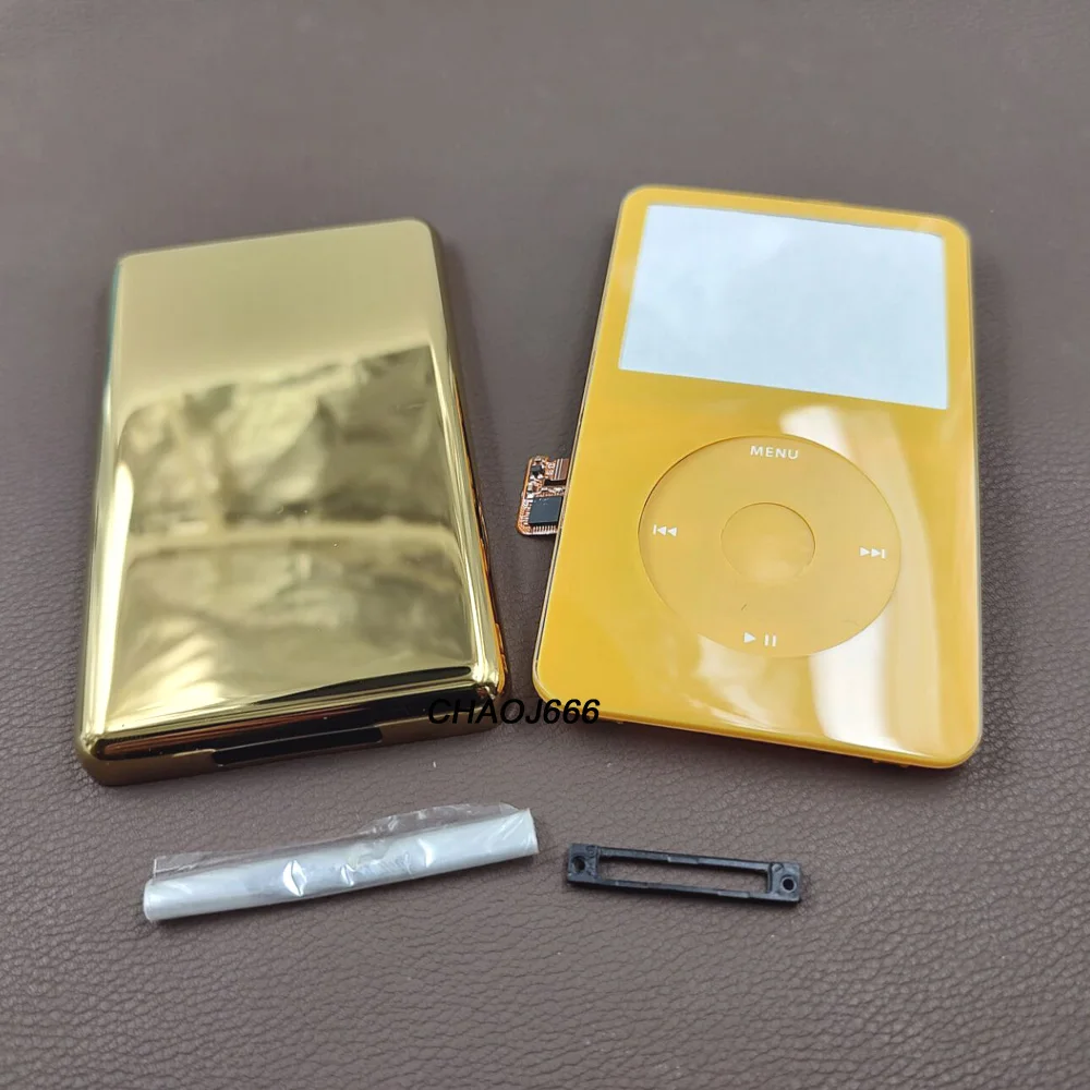 Yellow-Gold-Housing-Kit-Front-Faceplate-Back-Case-Cover-Clickwheel ...