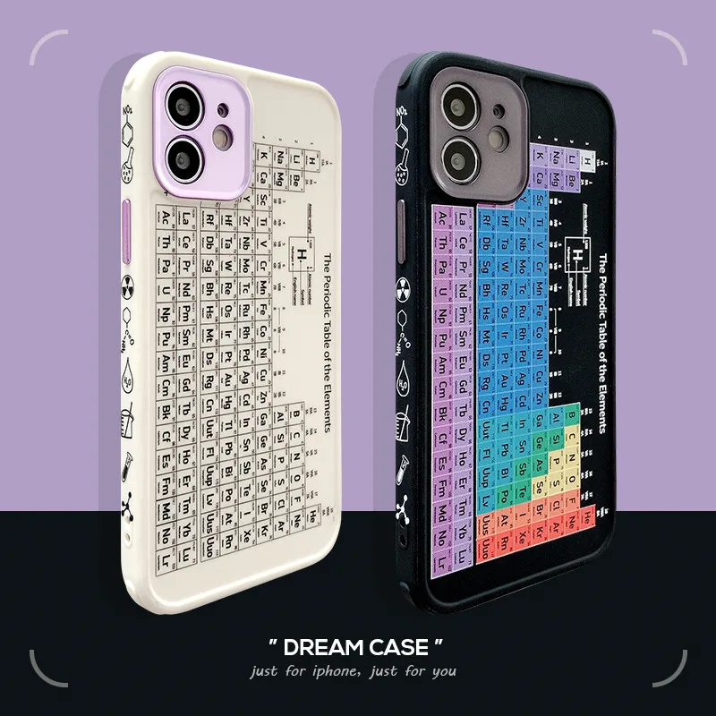 Funda-de-tel-fono-con-tabla-peri-dica-de-elementos-de-Qu-mica-cubierta ...