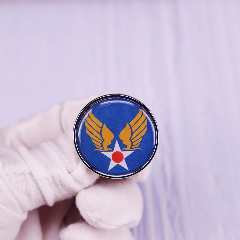 US Army Air Corps Shield Enamel Pin Hap Arnold Wings Brooch - AliExpress 36