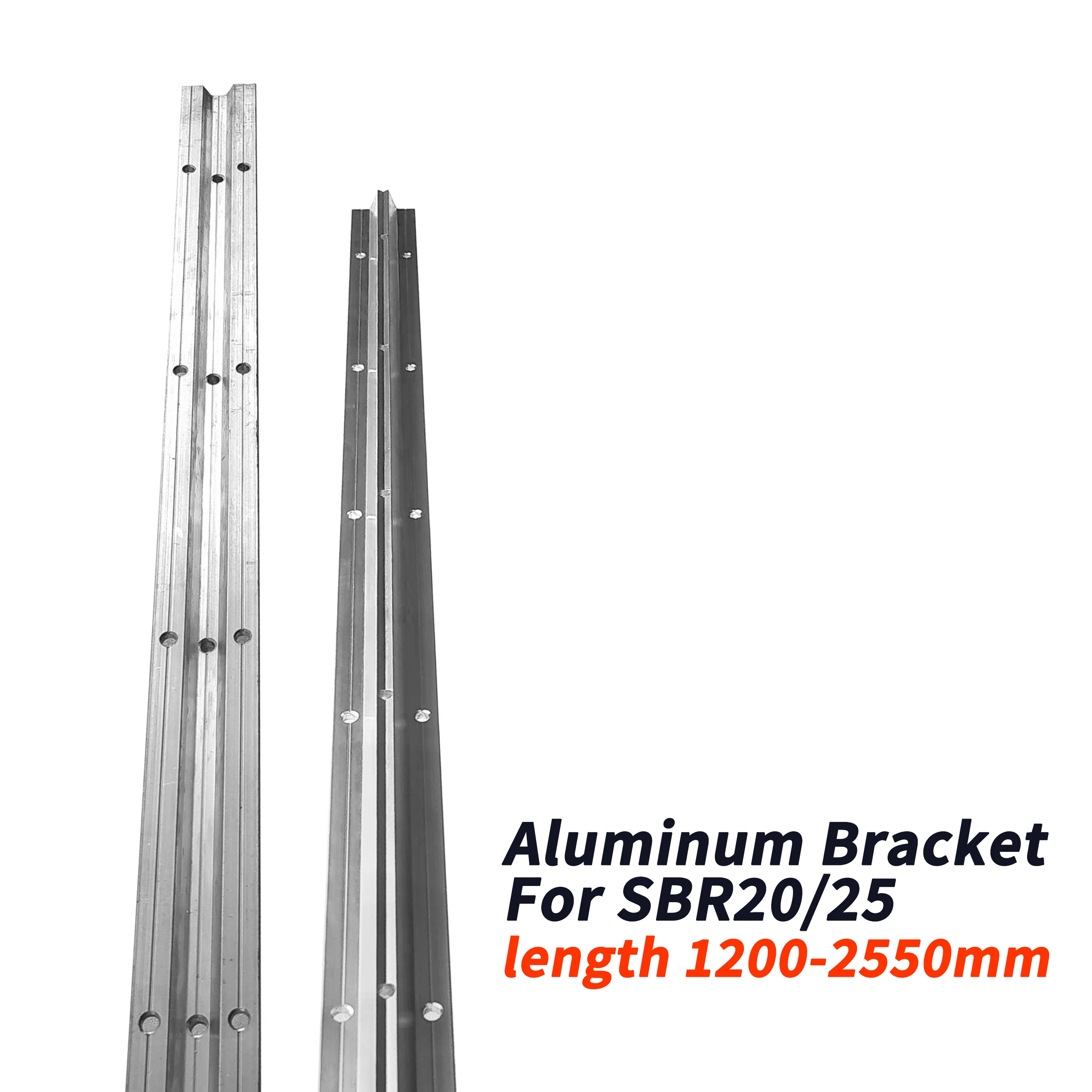 2pc-SBR12-SBR16-SBR-aluminum-bracket-1200mm-2550mm-with-hole-without ...