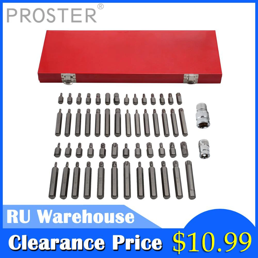 Drill Hand Tool Wrench Set 54Pcs Multi tooth Bit Hexagon Screwdriver ...