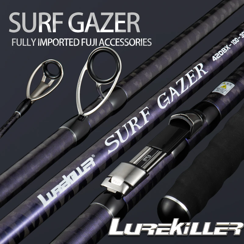 Lurekiller Japan Quality 46T Hi Power X Spiral Carbon SURF GAZER Fuji ...