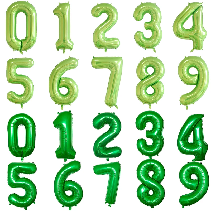 Birthday Balloon 3 Safari | Baloon Numbers 2 Green | Number 1 Baloon ...