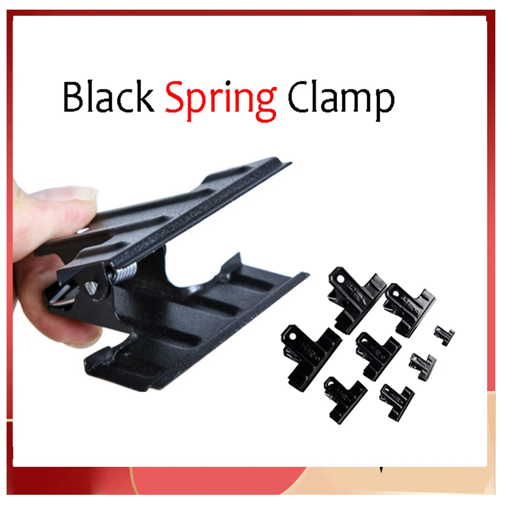Wholesales-Heavy-Duty-Metal-Clips-Wide-Mouth-Black-Spring-Clamps-for ...