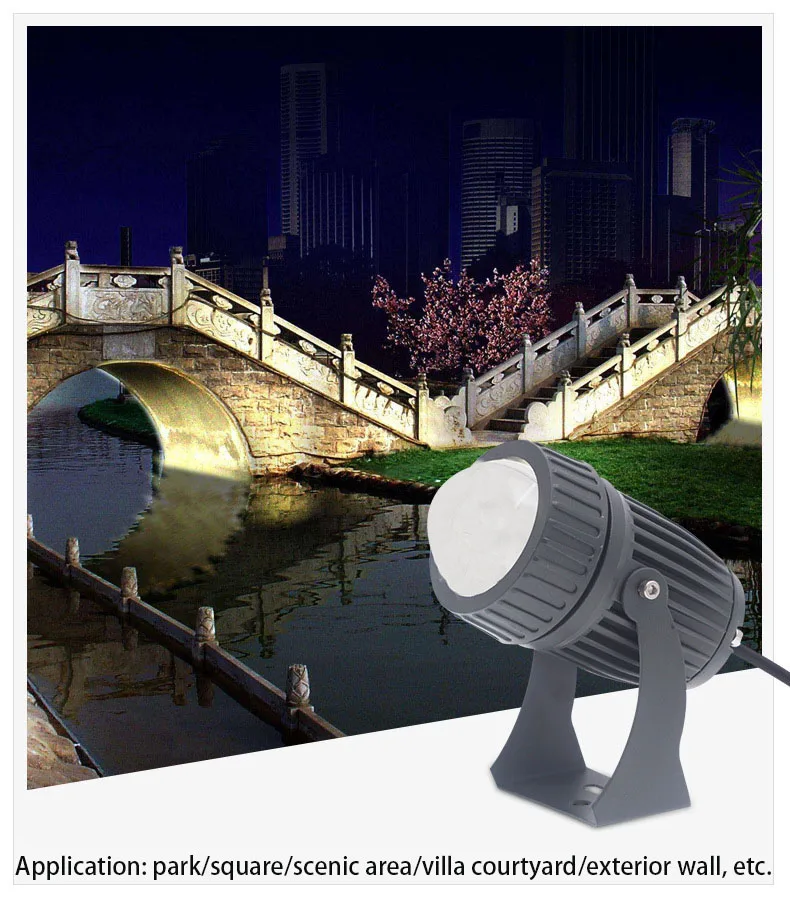 Projecteur mural extérieur LED 3W RGB Remote control - Étanche IP66 ...