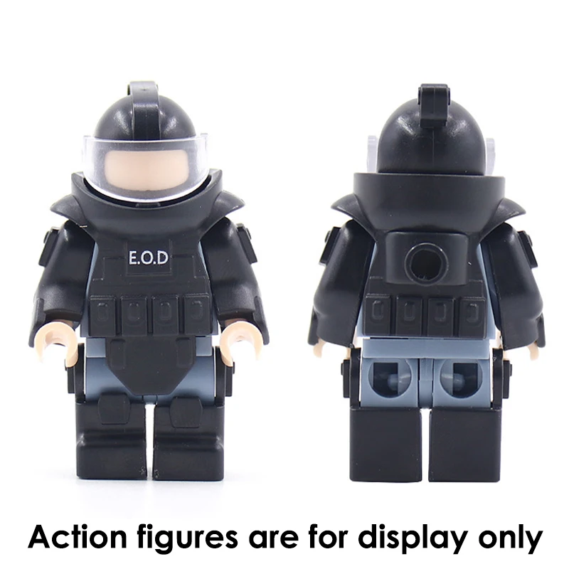 Creative Military Figures Bomb Disposal Suit Building Block Modern ...