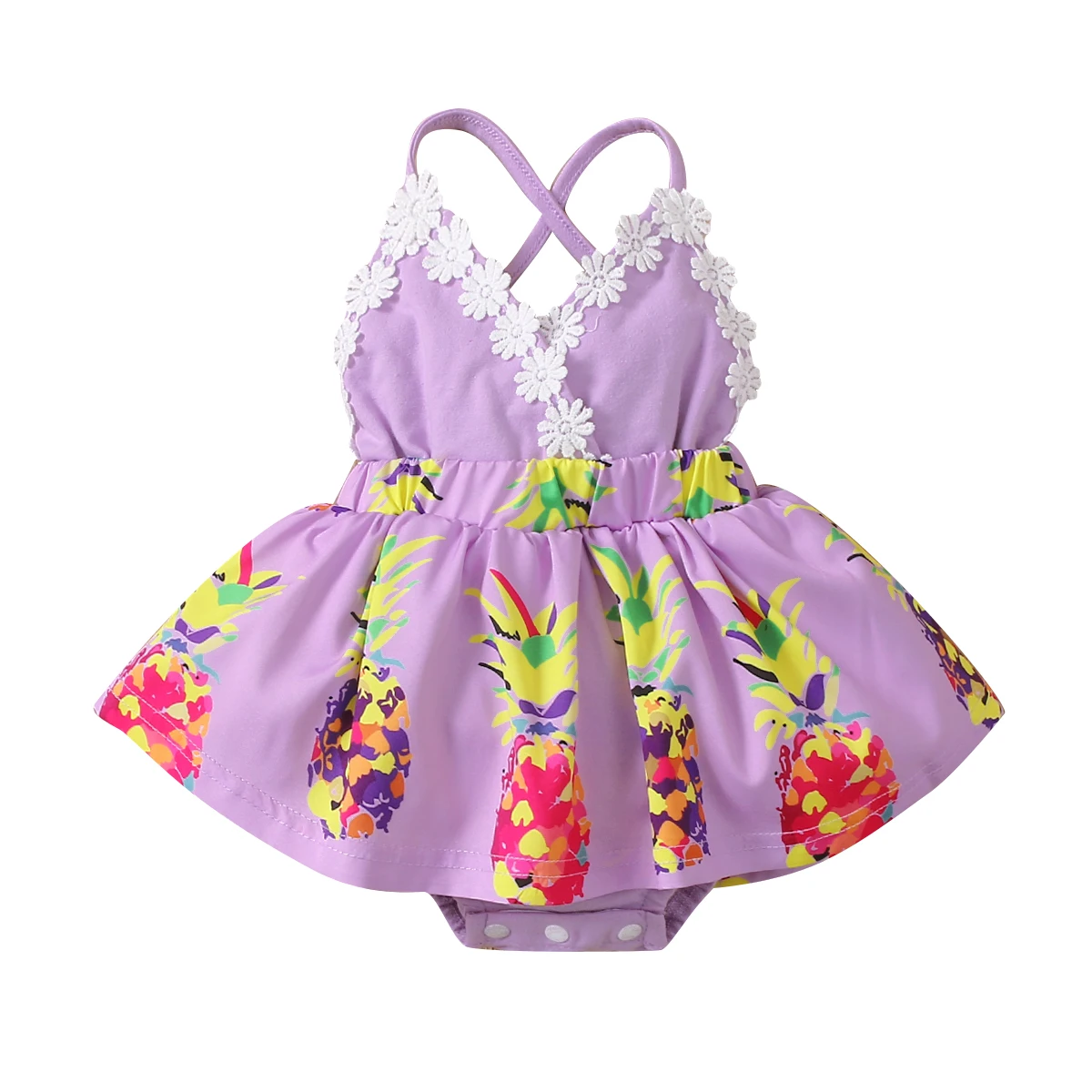 Monos para bebés de 0 a 18 meses, pelele corto con estampado de piña ...