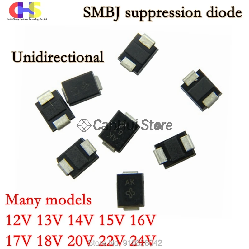 SMB-DO-214AA-TVS-SMBJ12A-SMBJ13A-SMBJ14A-SMBJ15A-SMBJ16A-SMBJ17A ...
