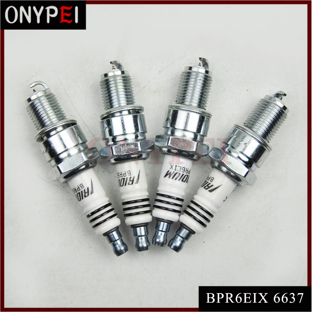 4x 이리듐 점화 플러그 BPR6EIX 6637 BMW 스바루 닛산 BPR6EIX 6637|plug|plug spark ...