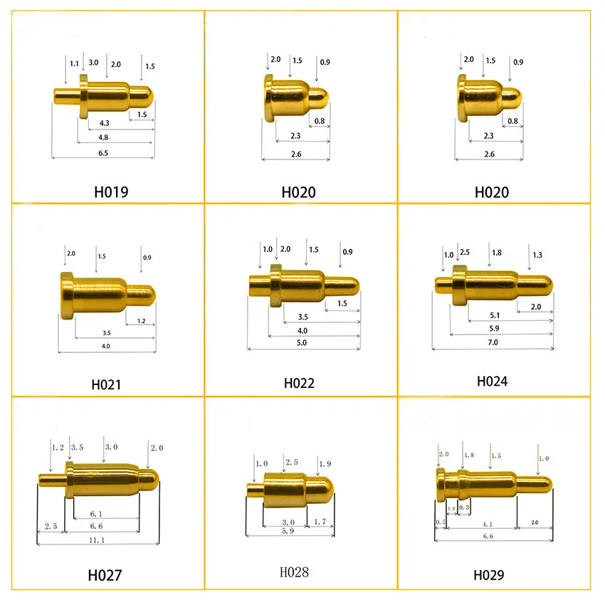 1Pcs High Current Spring Loaded Pogo Pin Male Female Connector Power ...