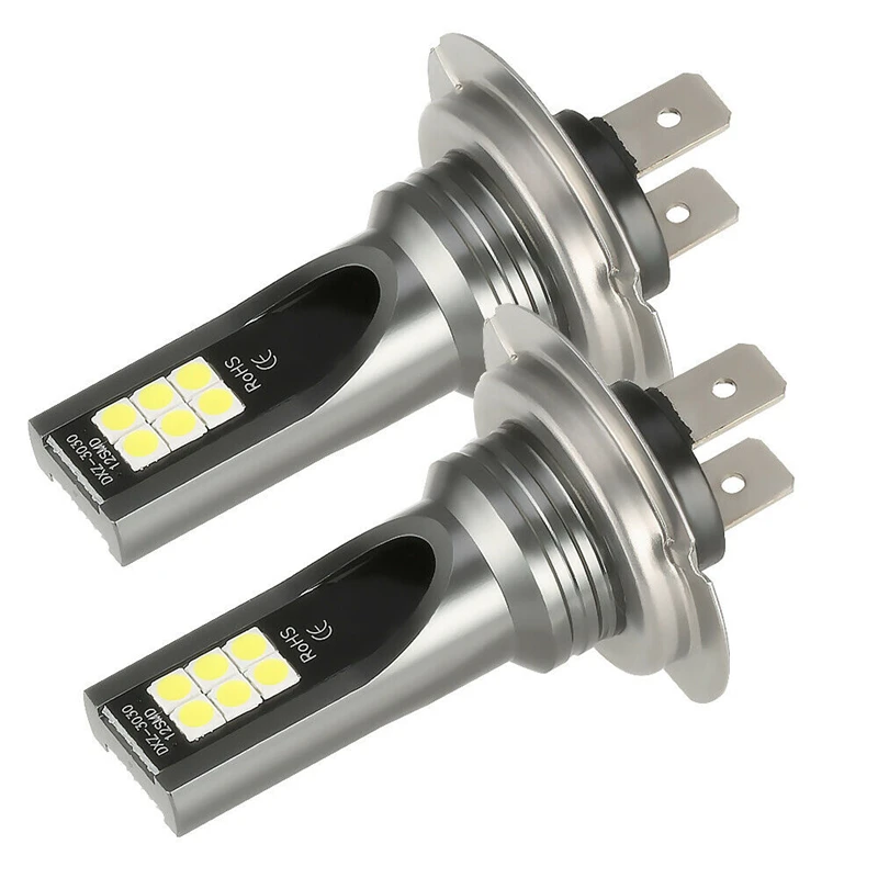 2Pcs-H7-Motorcycle-LED-Headlights-Bulbs-High-Low-Beam-24W-1000LM-6000K ...