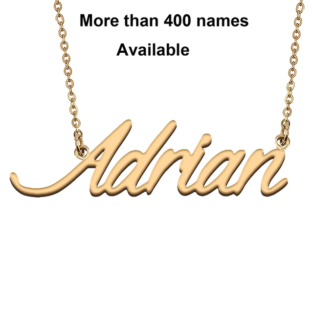 The Name Adrian In Cursive