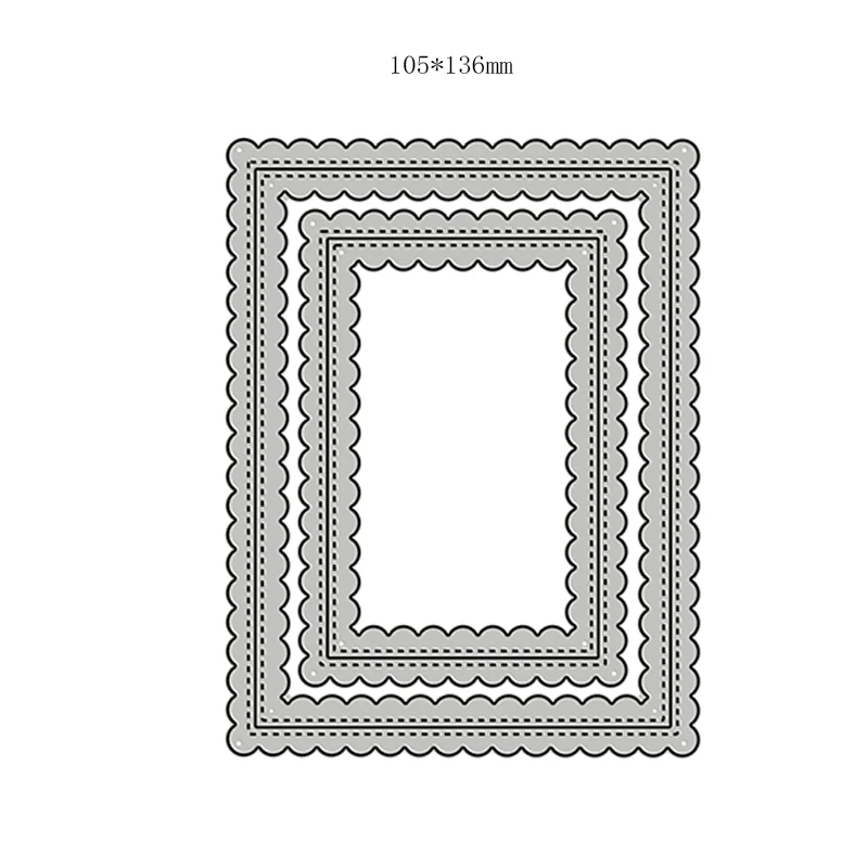 Scalloped Frame Rectangle