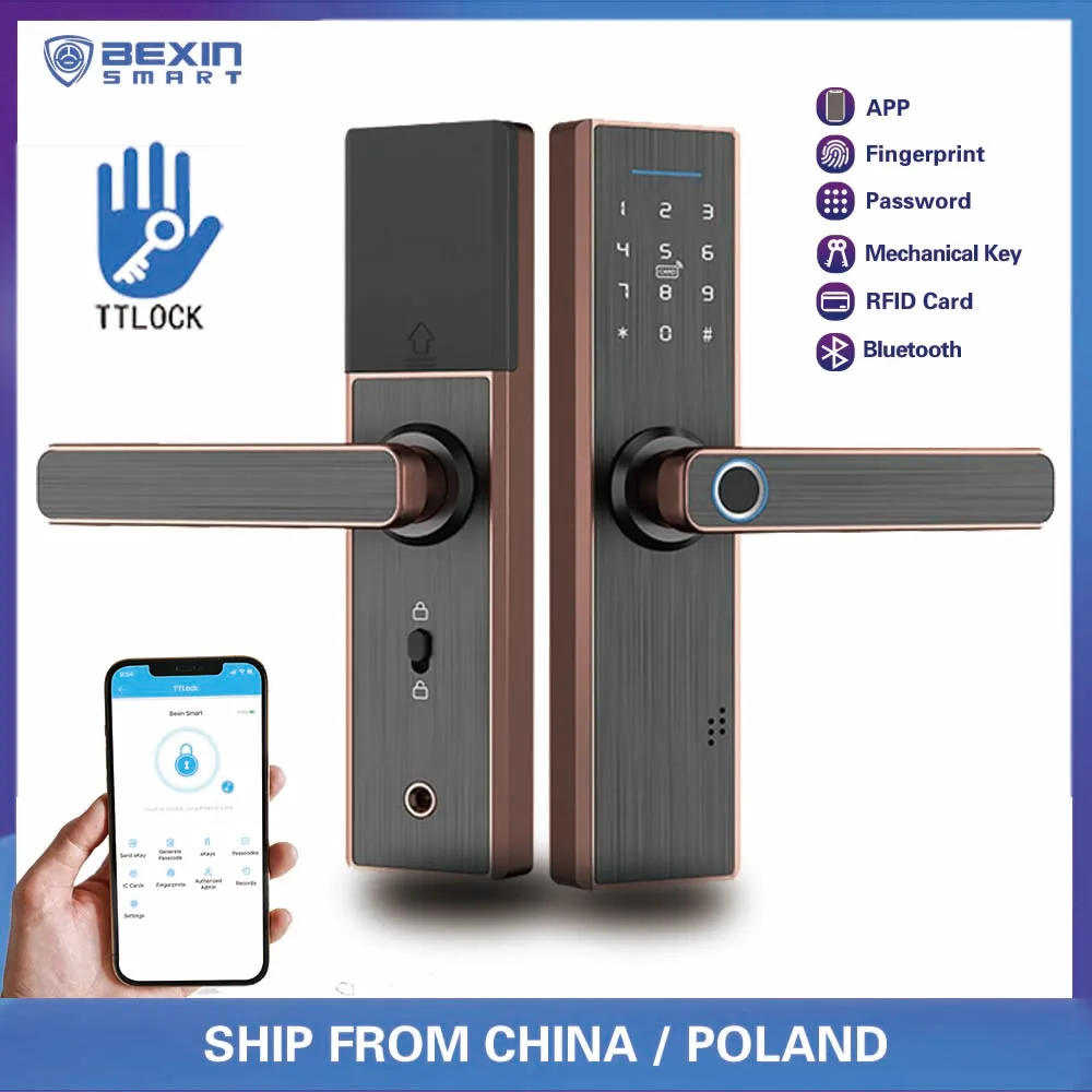 TTLOCK-Smart-Door-Lock-WiFi-Fingerprint-lock-Password-IC-card-Access ...