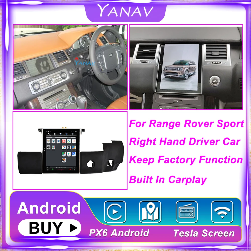 For Land Range Rover Sport L320 Car Stereo RHD Car Radio Right Hand ...