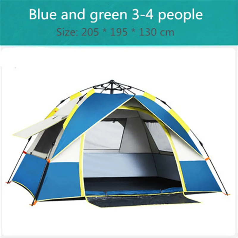 Explorers Fully Automatic Tent Outdoor Storm Protection 3-4 People ...