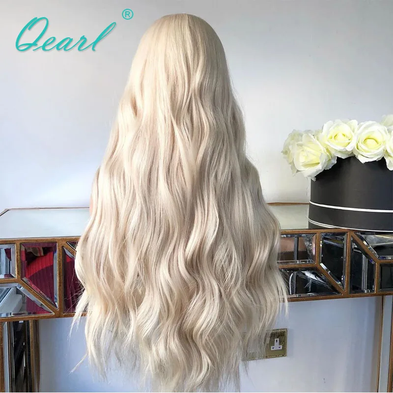 White Blonde Natural Real Hair