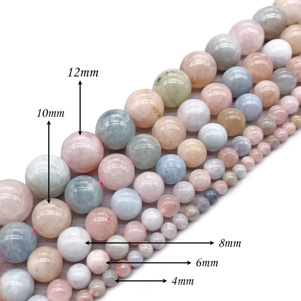 Natural-Gem-Stone-Beads-Precious-Morgan-MorganiteBall-DIY-Beads-for ...