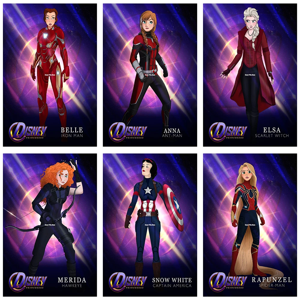Disney Princesses As Marvel Superheroes