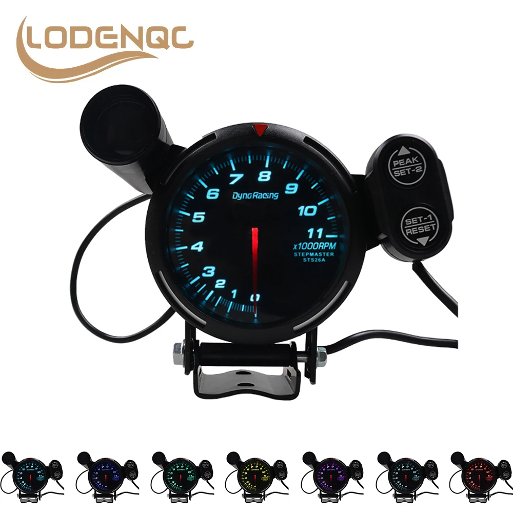 Lodenqc-Car-Meter-80MM-Tachometer-RPM-Gauge-High-Speed-Stepper-Motor-7 ...
