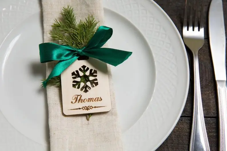 Christmas Table Name Tags