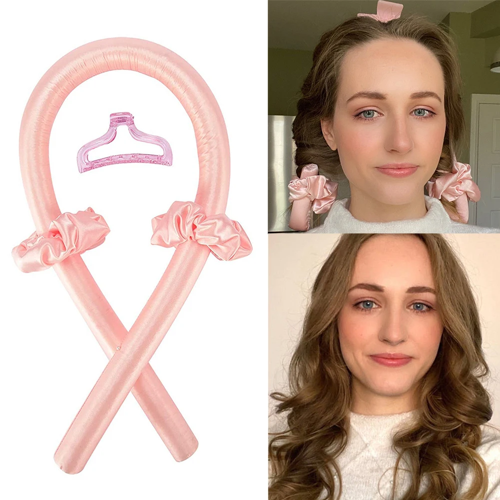 Heatless Curling Rod Headband No Heat Curls Ribbon Hair Rollers ...
