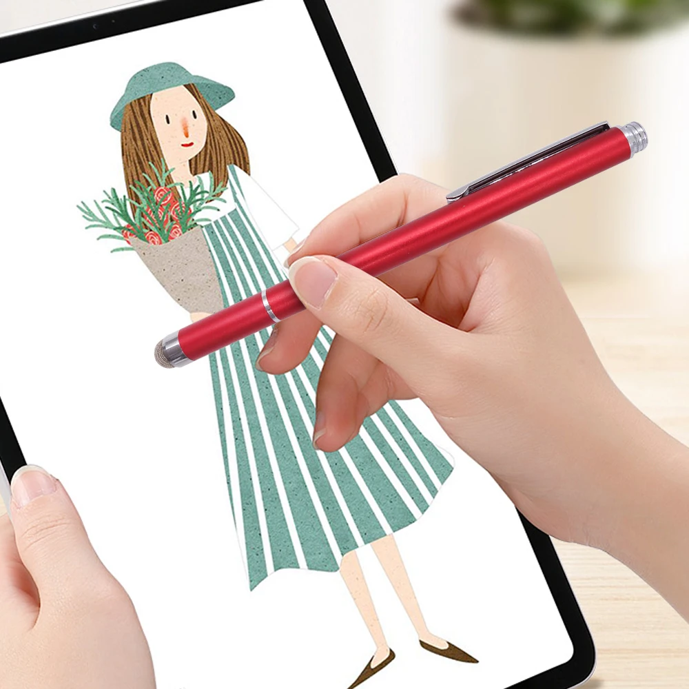 2 in 1 Stylus Pen Touch Drawing Capacitive Screen Caneta Pencil For ...