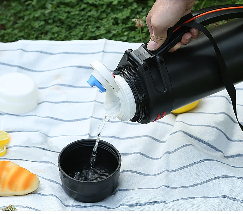 Gourde,Bouteille isotherme à Double paroi en acier inoxydable, grande ...