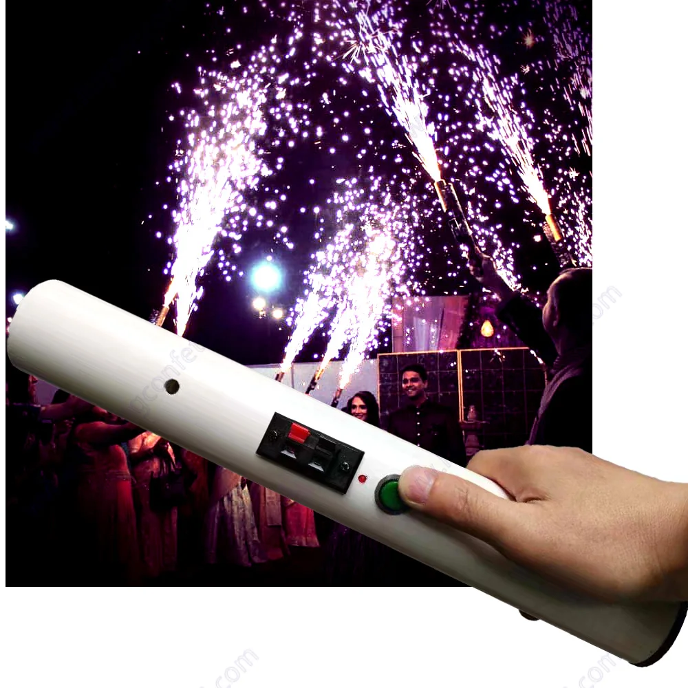Hand Held Cold Pyro Shooter Wedding Pyrotechnic Firework Stage Birthday ...