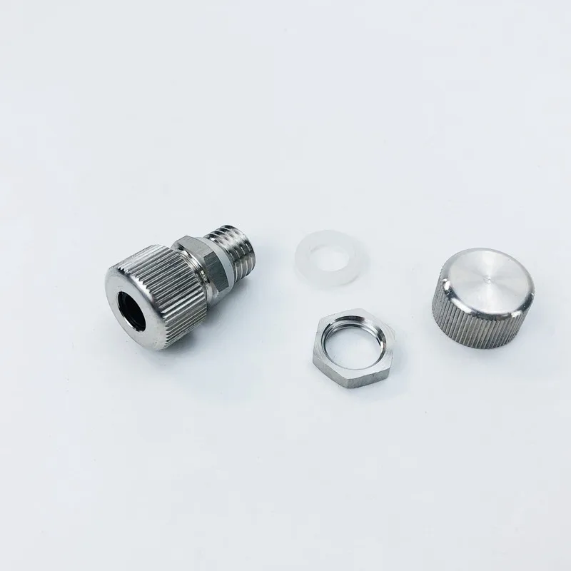 Thread M12mm Thermowell Connector With Cap And Black Silicone Seal Ring ...