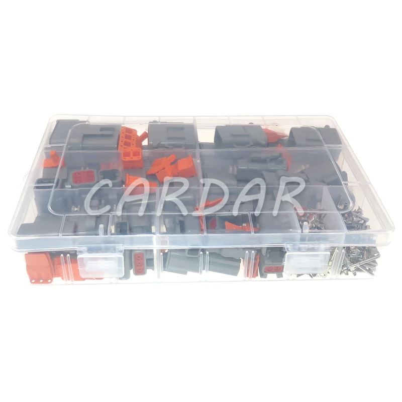 Kit de conectores de cable impermeables DTM, enchufe sellado automotriz con terminales, DTM06-2 ...