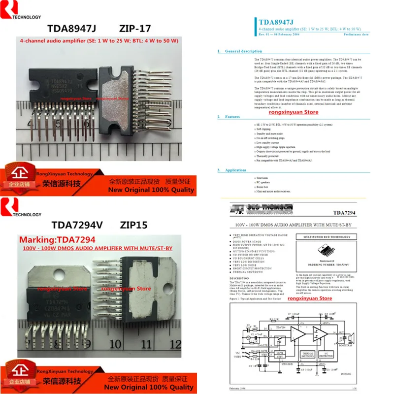 1-5-pcs-lot-TDA8947J-TDA8947J-N3-TDA8947-ZIP17-TDA7294V-TDA7294-ZIP-15 ...