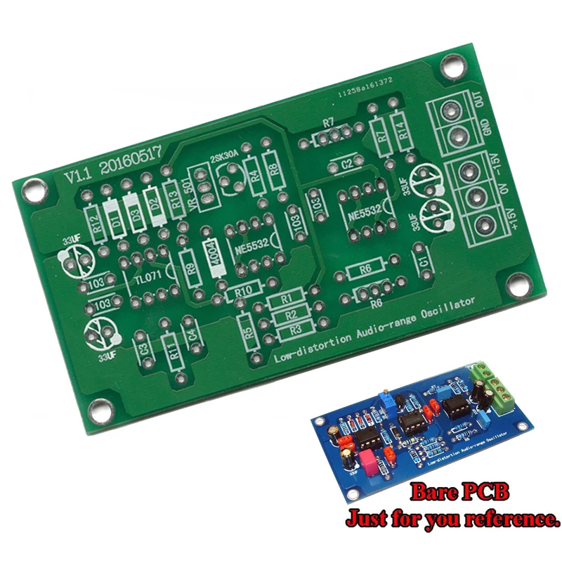 1KHz Sine Wave Signal Generator Bare PCB Low Distortion Audio Range ...