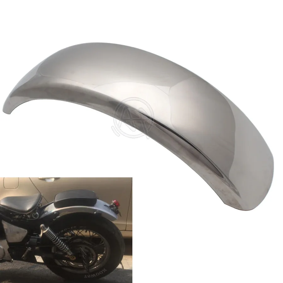 15-6cm-Chrome-Steel-Flat-Motorcycle-Rear-Fender-Flares-Trailer ...