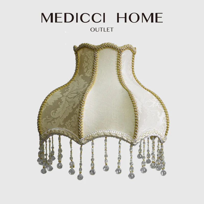 Medicci Home Antique Octagonal Royal Bell Lamp Shade European Floral ...