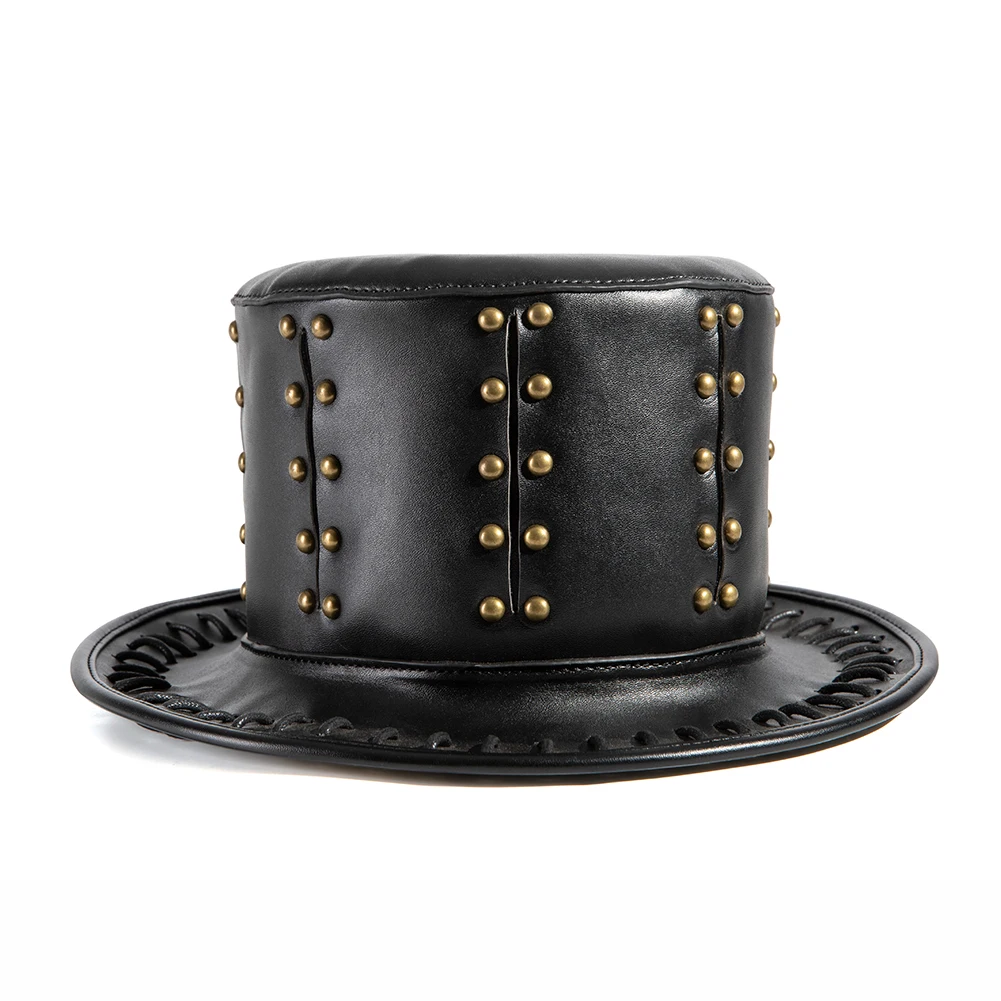 Gear Duke стимпанк шляпа из искусственной кожи Топ шляпа Викторианский ...
