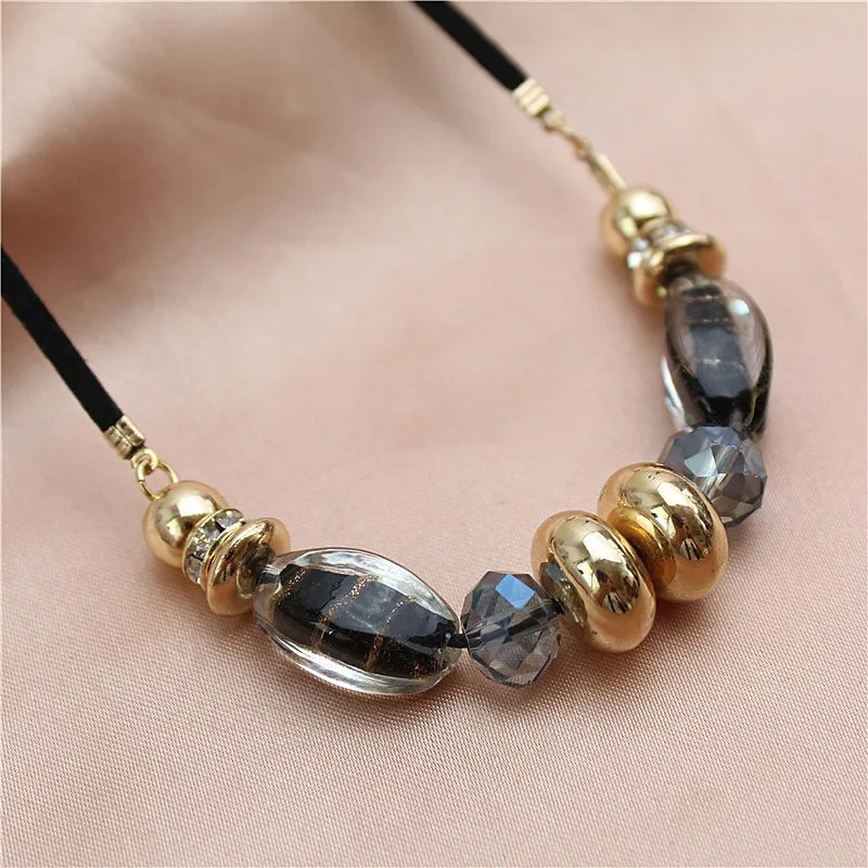 European-and-American-style-new-leather-rope-necklace-crystal-glass ...