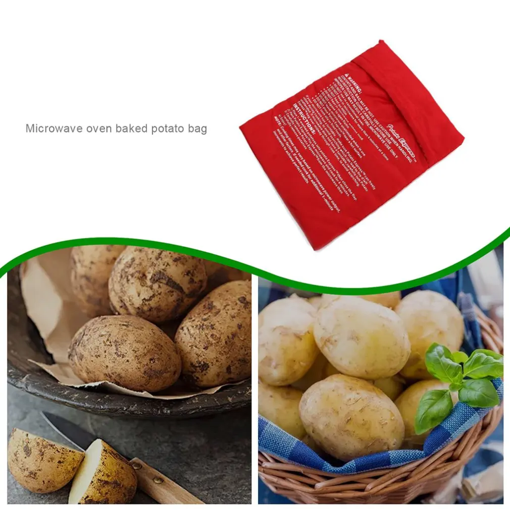 Hot Washable Cooker Bag Microwave Baking Potatoes Bag Quick Fast Baked ...