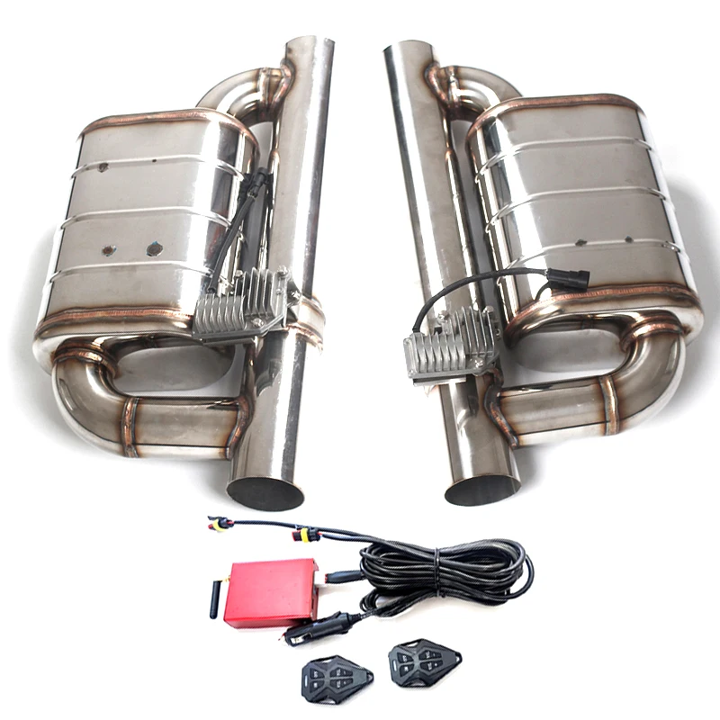 Car-Exhaust-Sounds-Valve-Double-Muffler-System-With-Remote-Controller ...