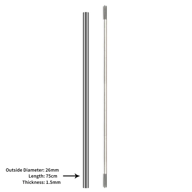 New 9Teeth/Square 8mm Thickness Drive Shaft For 26mm Aluminum Tube ...